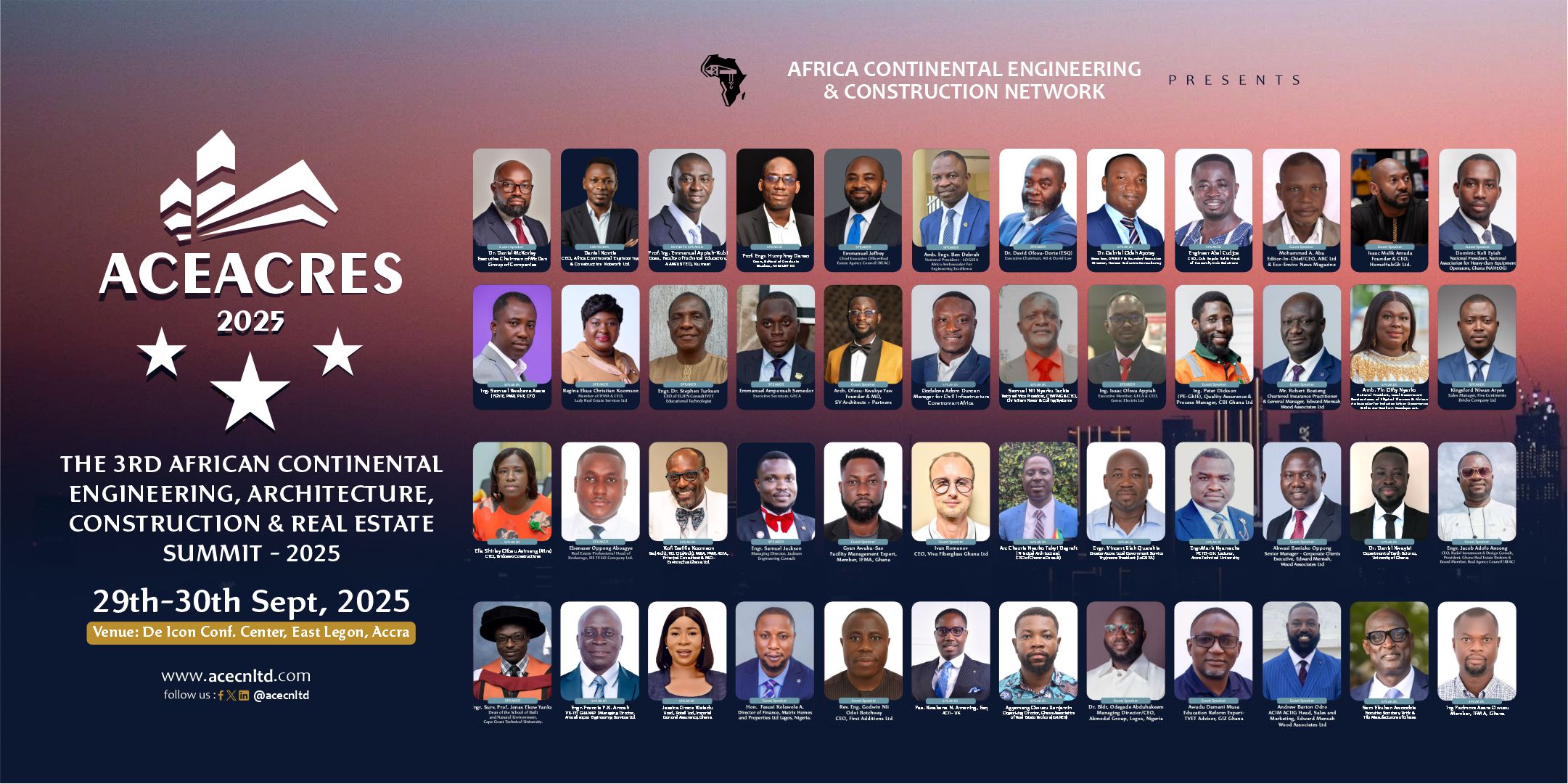 ACEACRES 2025: 48 SPEAKERS, ONE VISION; ENGINEERING AFRICA’S FUTURE - AFRICAN CONTINENTAL ...
